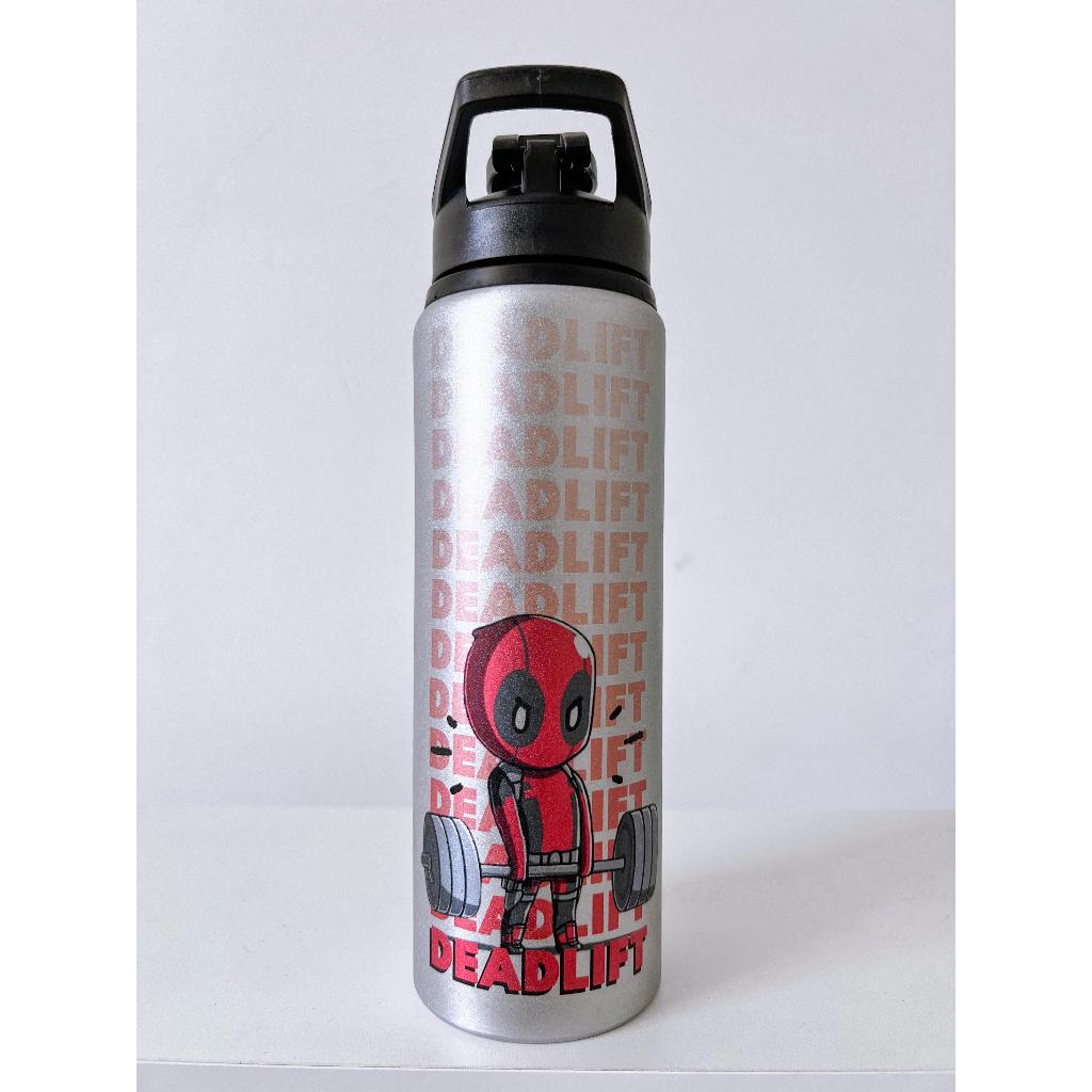 Garrafa Squeeze Deadpool Deadlift Academia Crossfit Bendito Print ...