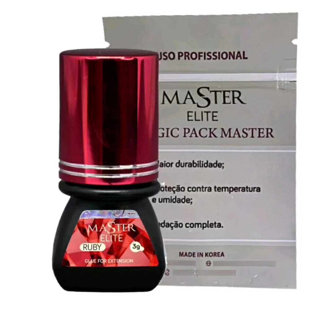 Adesivo Cola Cílios Master Elite Ruby SELO ANVISA! | Shopee Brasil