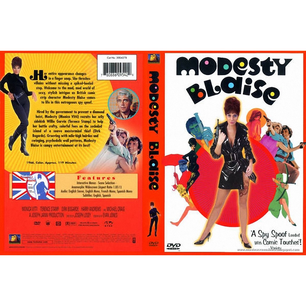 DVD Modesty Blaise 1966 Dublado/Dual Áudio HD1080p | Shopee Brasil