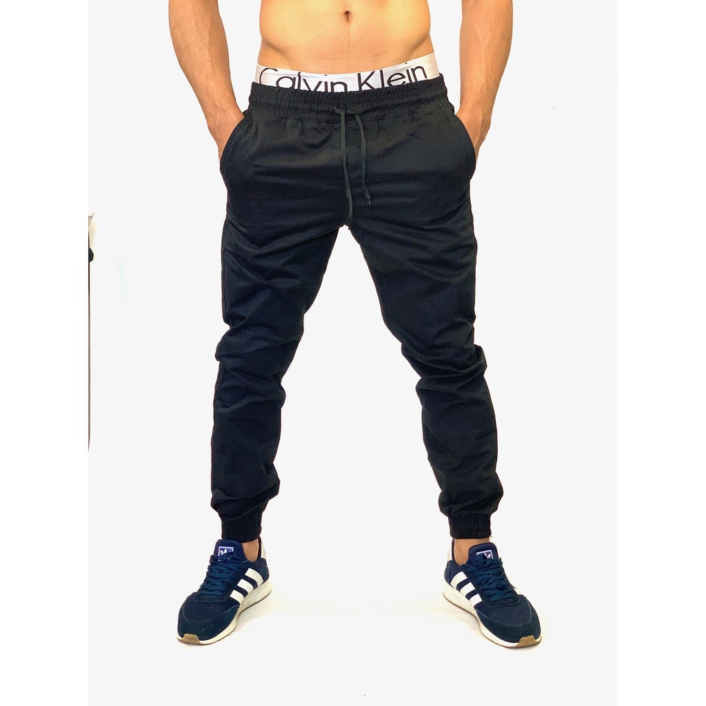 Calça Masculina Jeans Jogger Clara Rasgada E Lisa Premuim Shopee Brasil