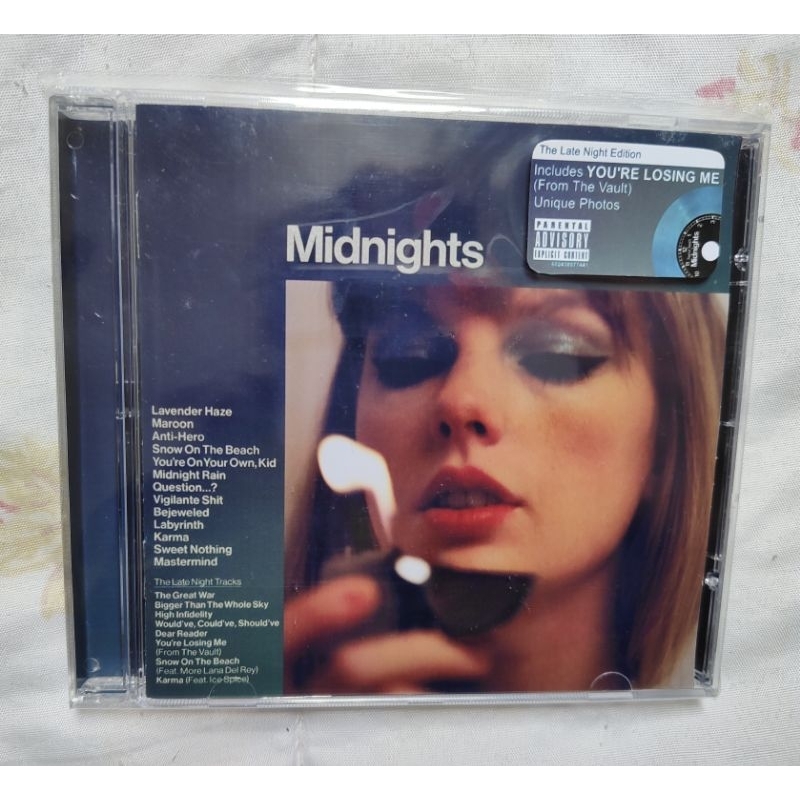 CD Taylor Swift Midnights Late Night Edition Fanmade | Shopee Brasil