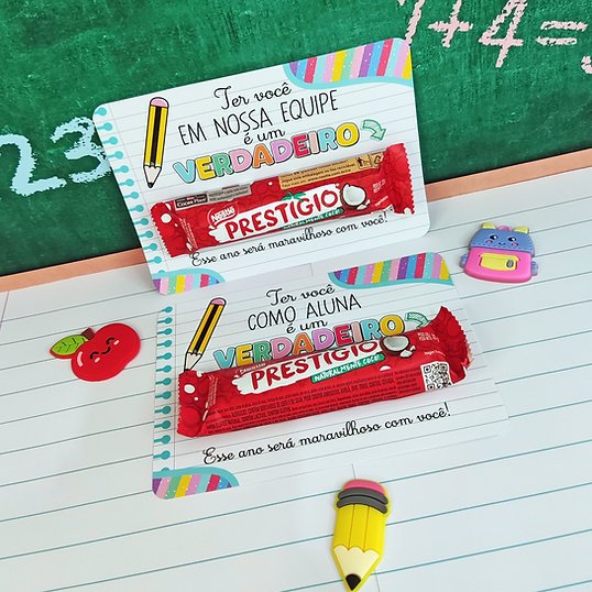 Kit 20 Cartões Volta as Aulas Professores Retorno Pedagógico Alunos Ano ...