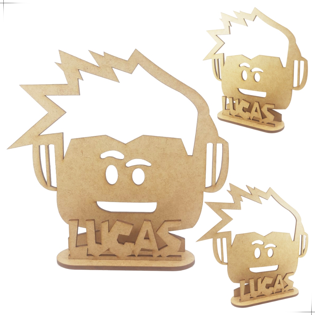 Kit 15 Centros de Mesa Decoração Festa Tema Roblox Menino Com Nome ...