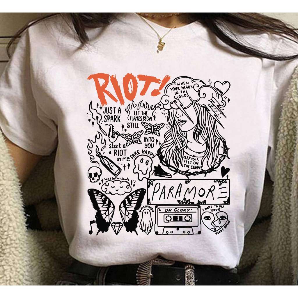Camiseta Riot Aesthetic Unissex | Shopee Brasil