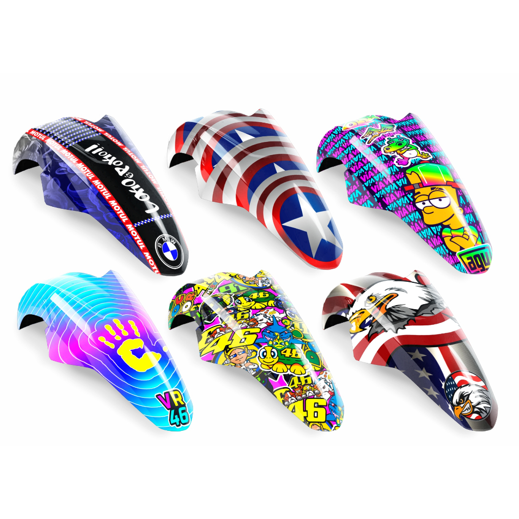 Adesivo de Paralama Moto Diversos Personalizado 244 Envelopamento CG 150 160 125 pack 1 | Shopee ...