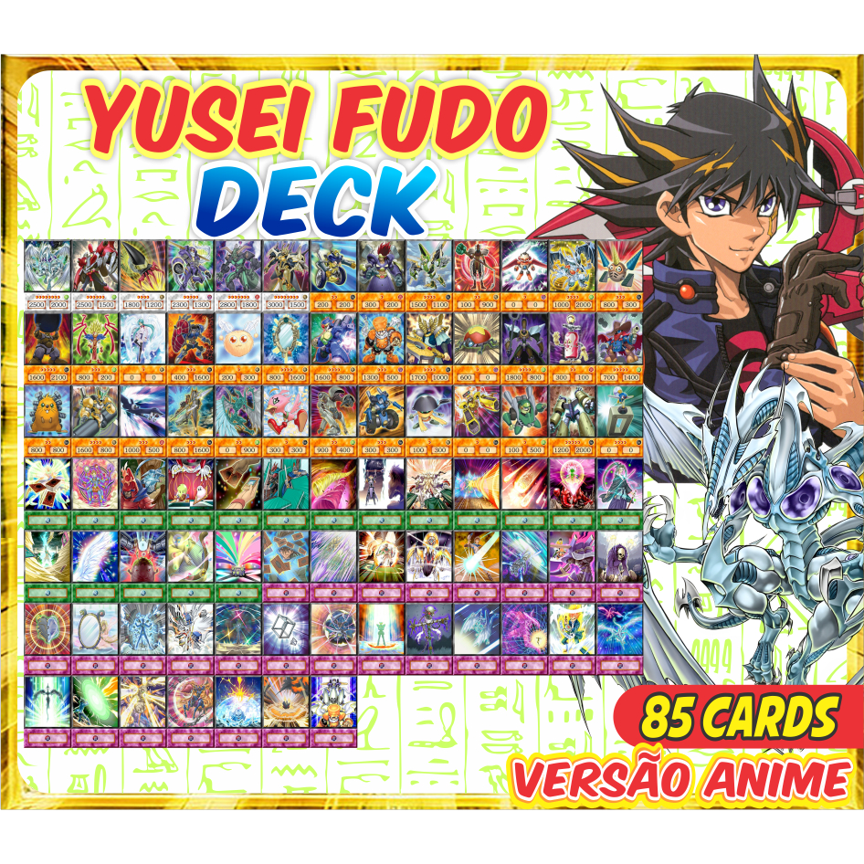 Yusei Fudo 85 Cards Deck Anime Yugioh 5ds - yu gi oh Baralho de Cartas ...