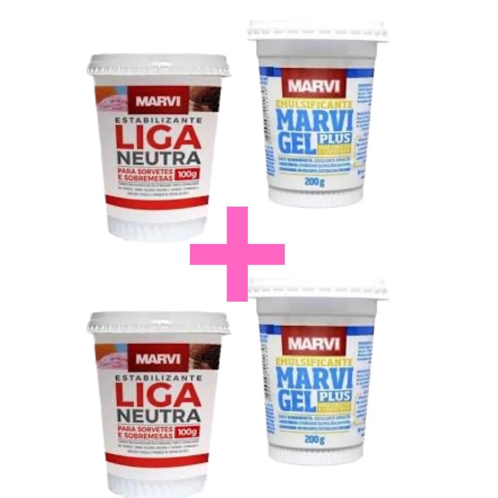Kit 4 produtos, 2 Liga Neutra 100g + 2 Emulsificante Gel Plus 200g ...