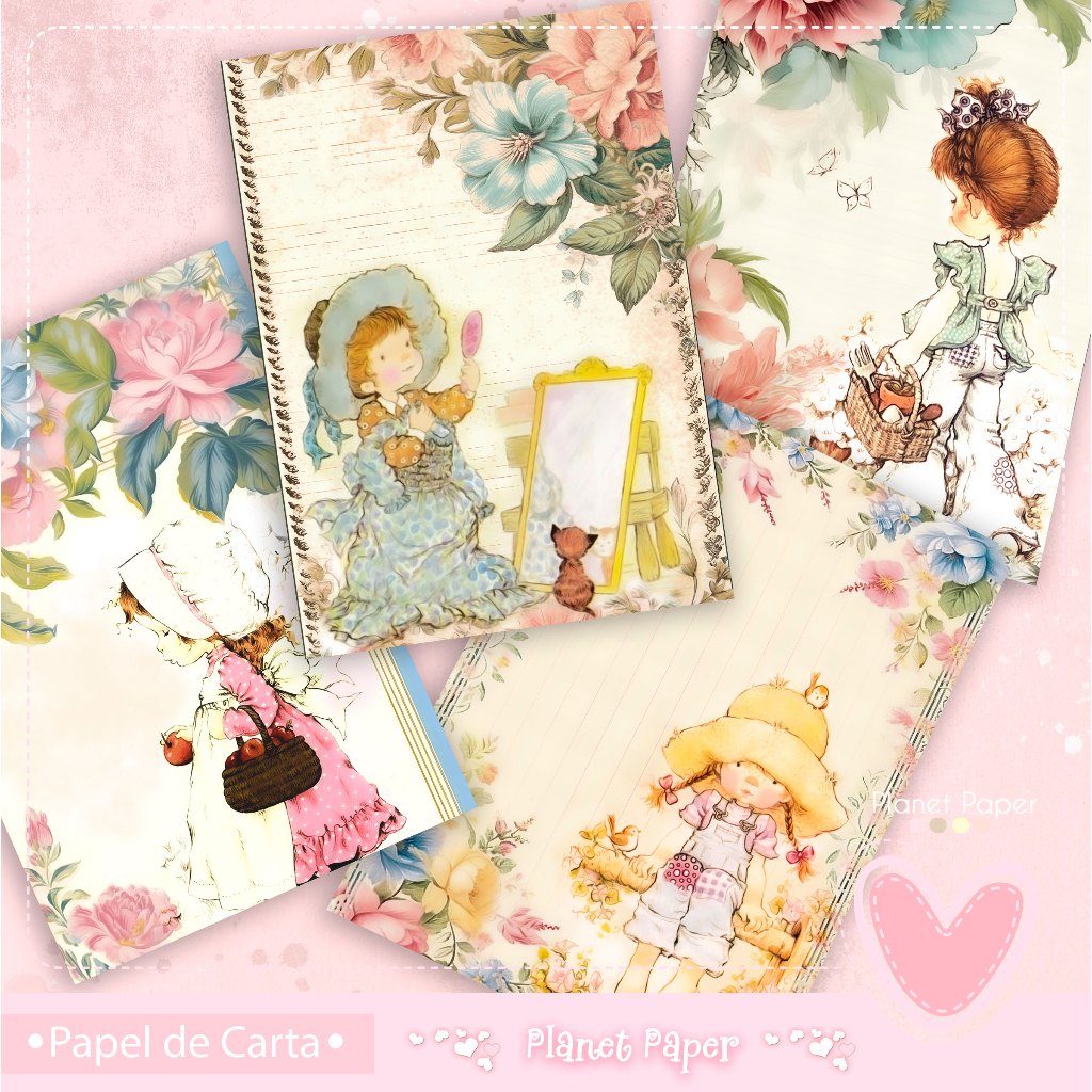 Papéis de Carta Sarah Kay (4 Modelos) | Shopee Brasil