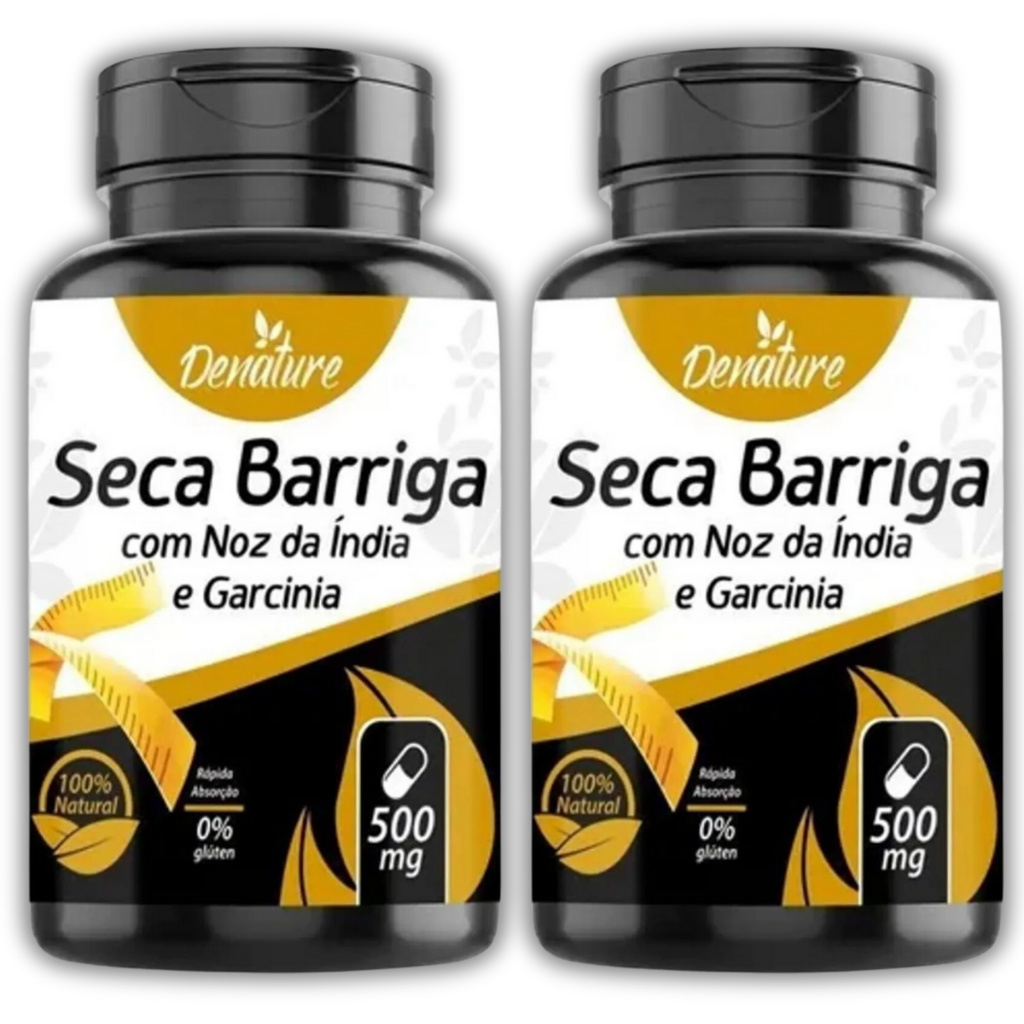 Seca Barriga com Garcínea Kit 02 Unidades 500mg 100 Cáps Cada ...