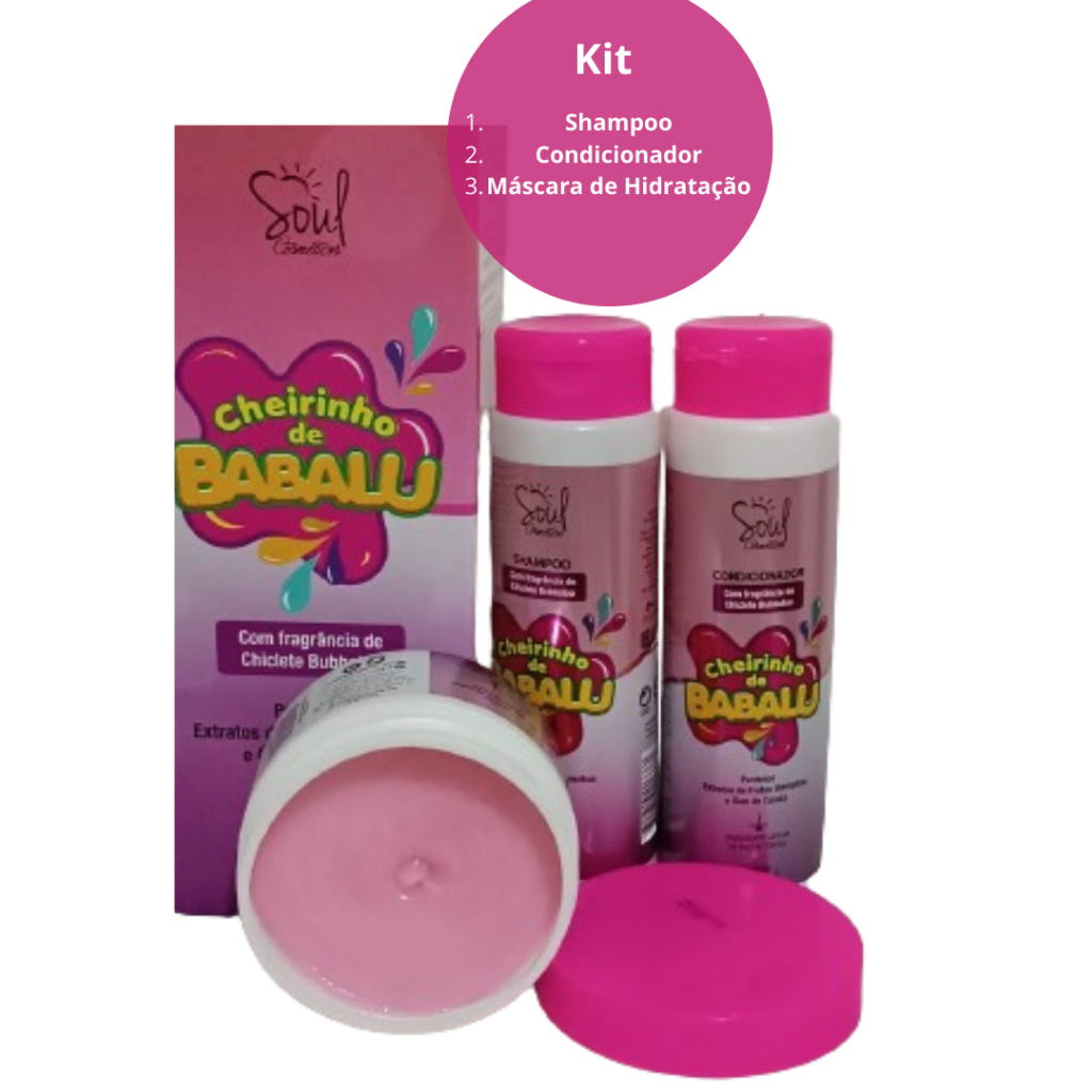 KIT TRATAMENTO CAPILAR BABALU SOUL COSMÉTICOS | Shopee Brasil