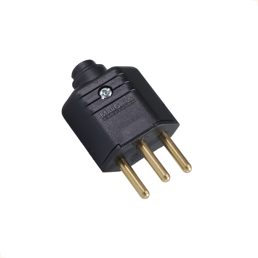 Pino Plugue (plug) Macho 2p+t 10a Preto - Kit 10 Peças | Shopee Brasil