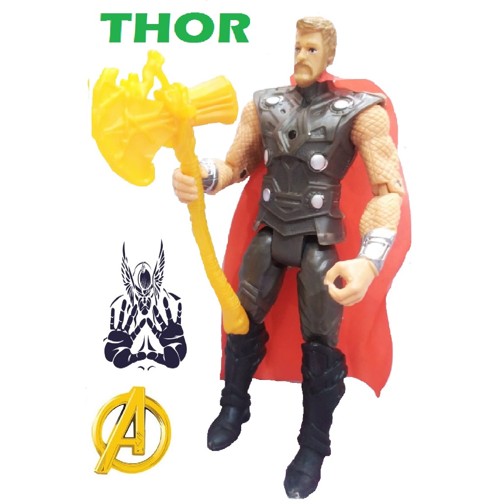 boneco THOR 17 cm | Shopee Brasil