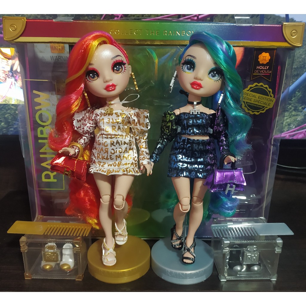 Bonecas Rainbow High De'Vious Twins - Holly De'Vious & Laurel De'Vious ...