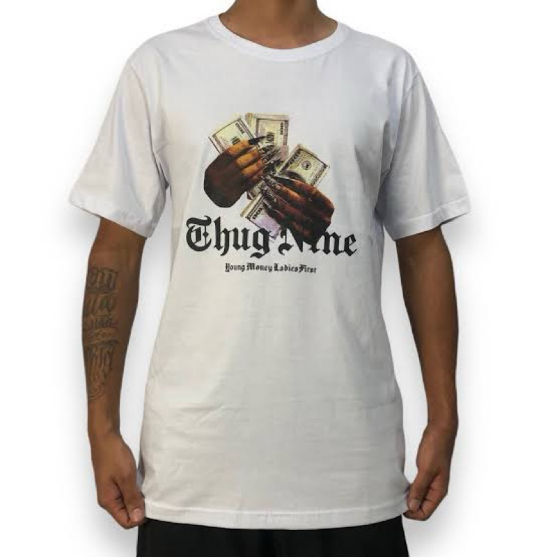 Camisa Thug nine money masculina overside | Shopee Brasil