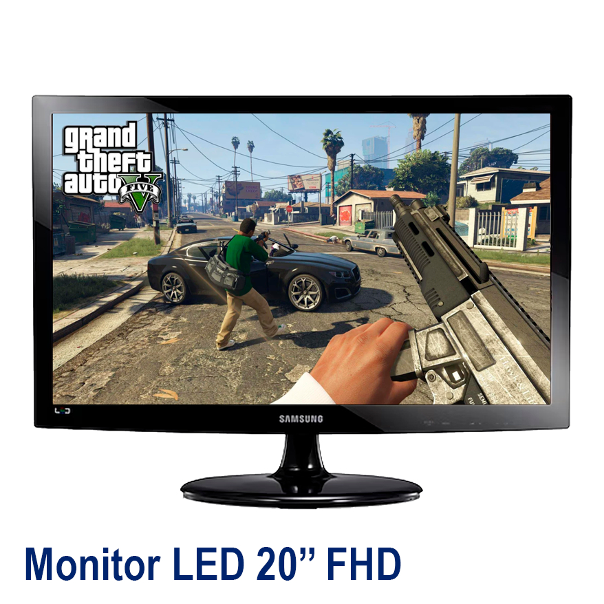 MONITOR SAMSUNG LED Dual View DVI VGA S20C300FL 20 POLEGADAS/ LED - WIDESCREEN | Shopee Brasil