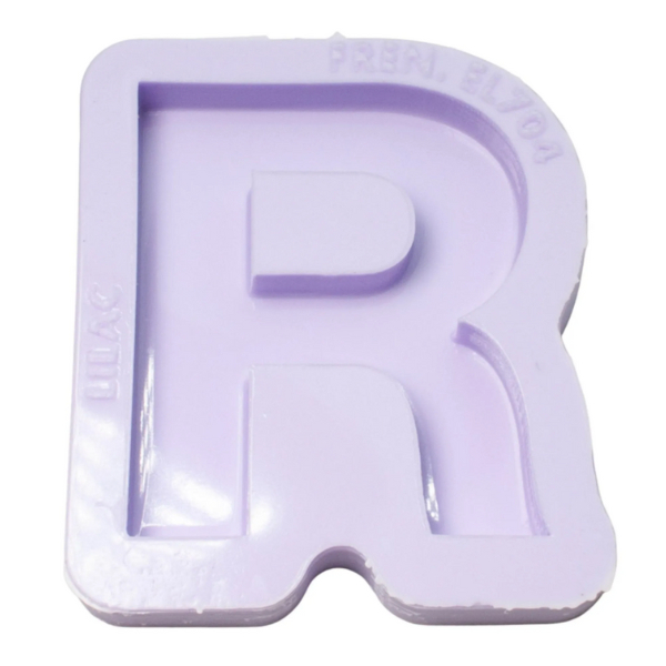Molde de Silicone para Resina Letra R Padrão - 1 cavidade (4 cm ...