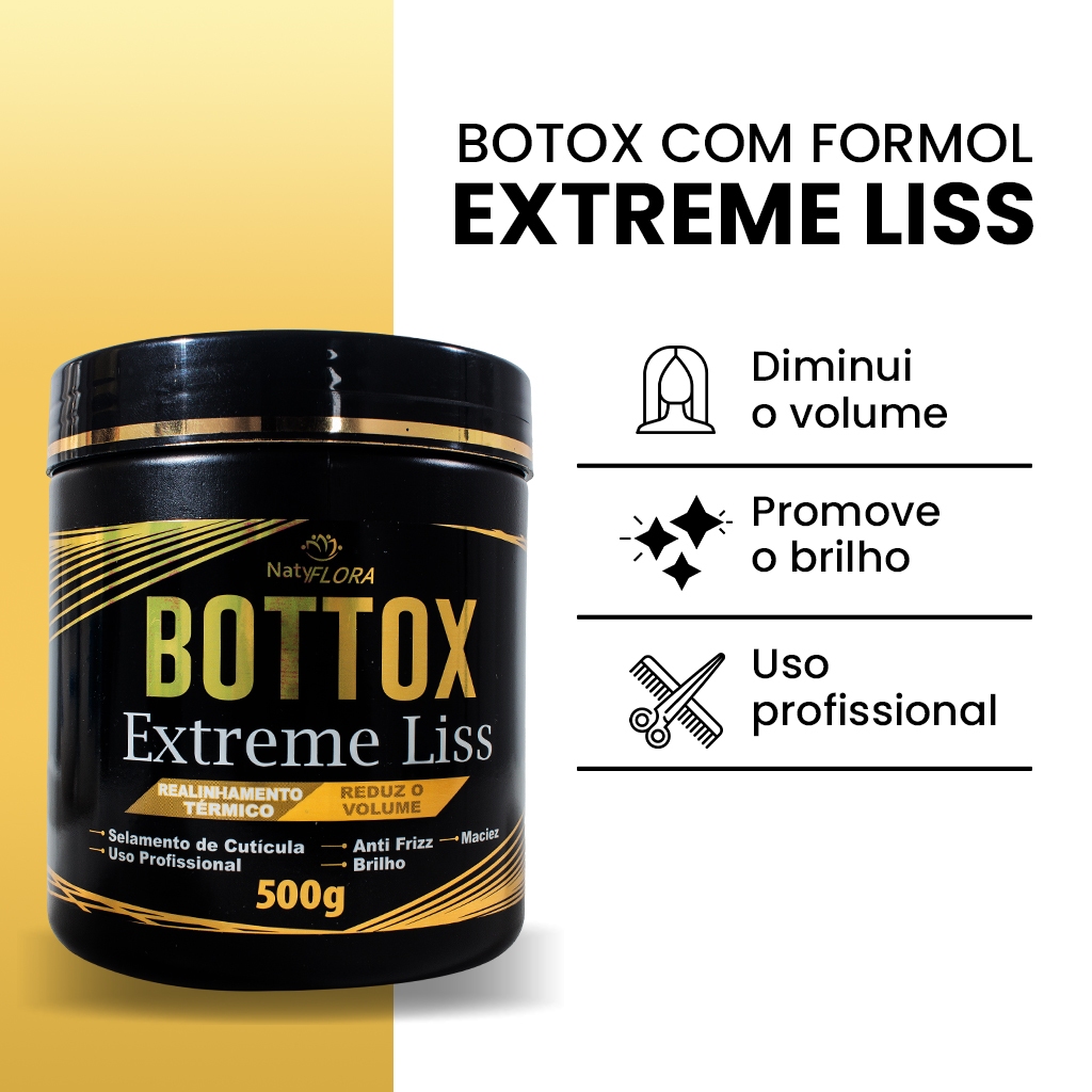Botox capilar Extreme Liss 500g liso de verdade anti frizz | Shopee Brasil