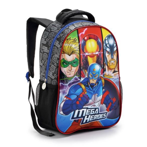 MOCHILA COSTAL MEGA HEROES | Shopee Brasil