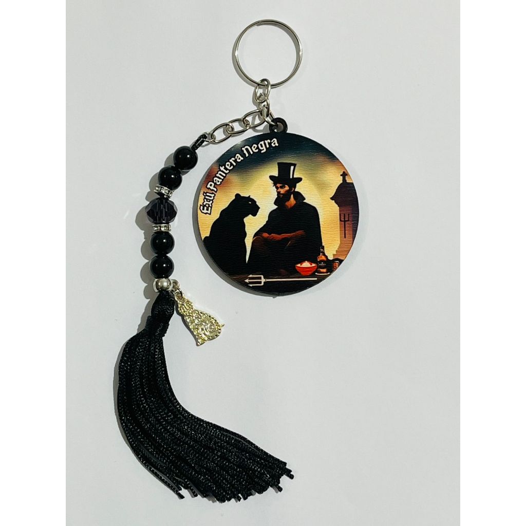 CHAVEIRO EXÚ PANTERA NEGRA UMBANDA QUIMBANDA E CANDOMBLÉ | Shopee Brasil