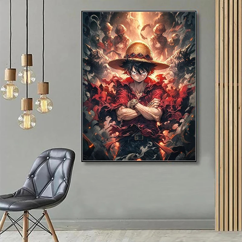 Quadro decorativo anime One Piece Luffy | Shopee Brasil