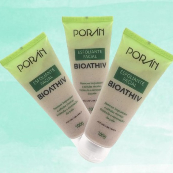 Porán Esfoliante Facial BIOATHIV Pele Uniforme E Macia 100g PR113 ...
