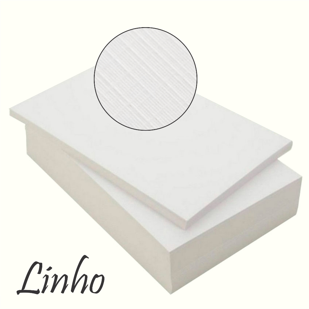 50 Folhas A4 Papel Especial Texturizado Linho, Rives Tradition, Cartão ...