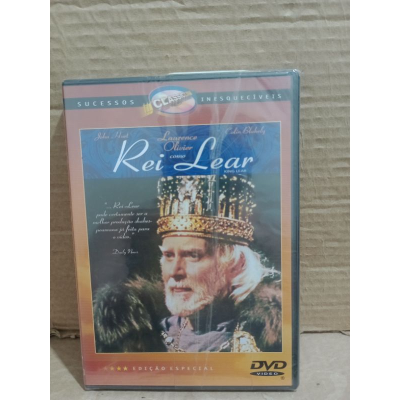 DVD REI LEAR (LAURENCE OLIVIER) (ORIGINAL/LACRADO) | Shopee Brasil