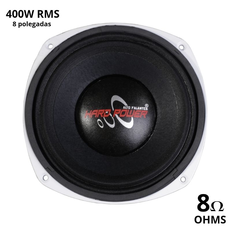 Alto falante Médio Grave de 8 polegadas Hard Power HP 400H 8 ohms | Shopee Brasil