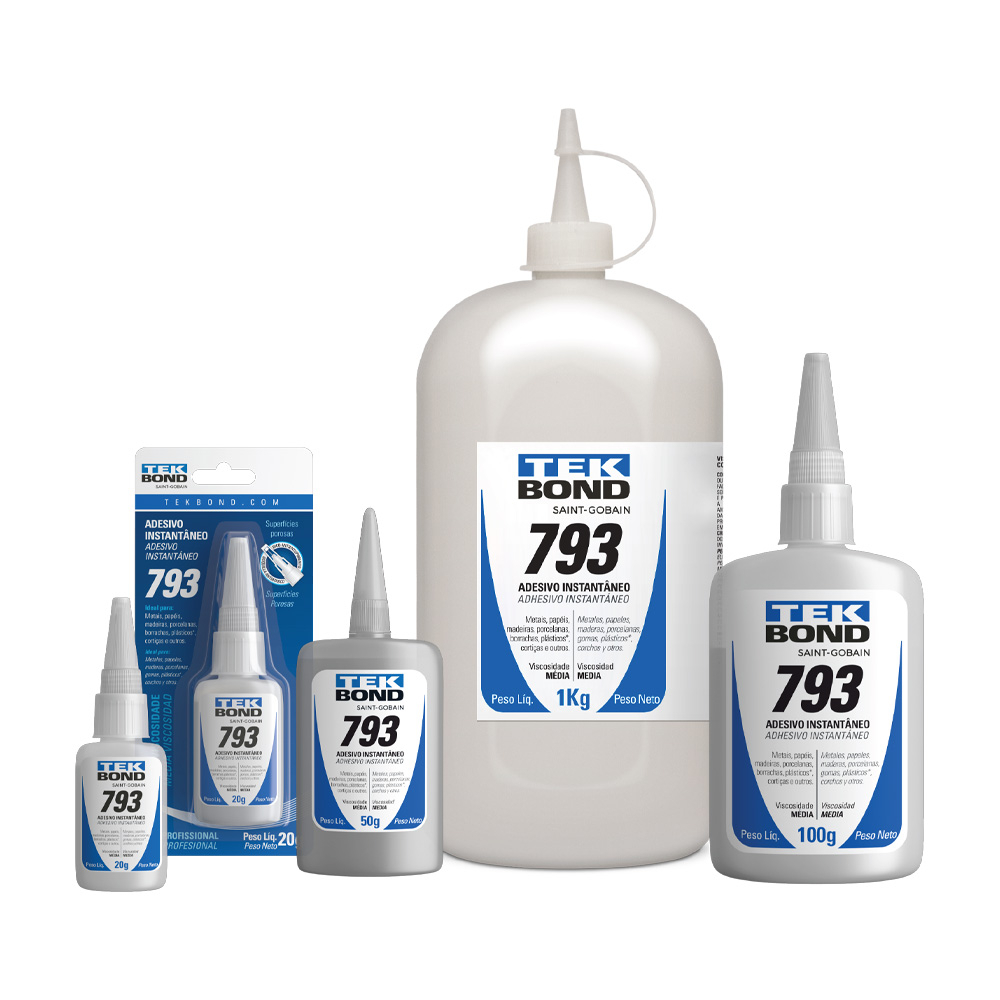 Adesivo Instantâneo 20g / 100g Tek Bond 793 | Shopee Brasil
