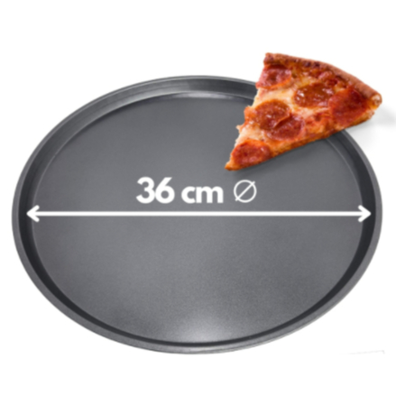 Forma de Pizza Redonda Antiaderente Carbono 36cm | Shopee Brasil