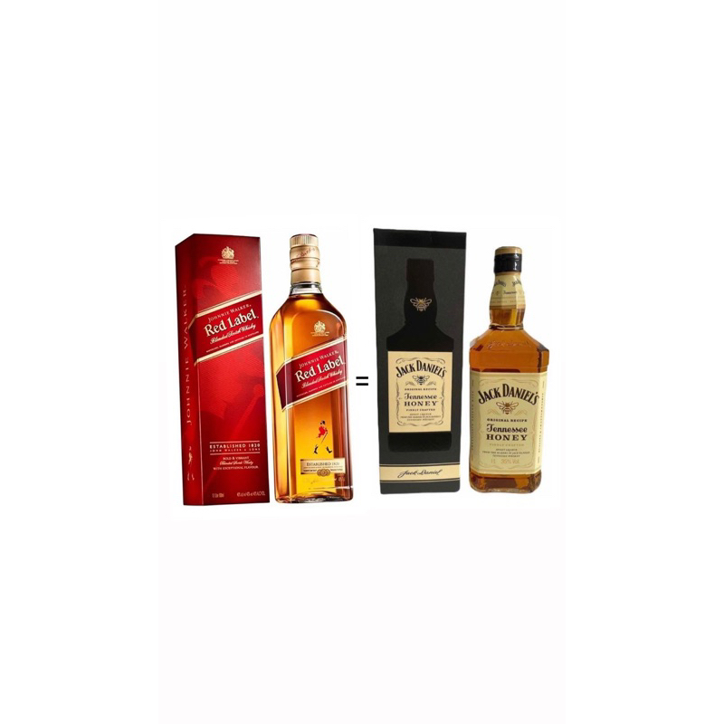 kit combo Red label 1l + jack honey mel 1l | Shopee Brasil