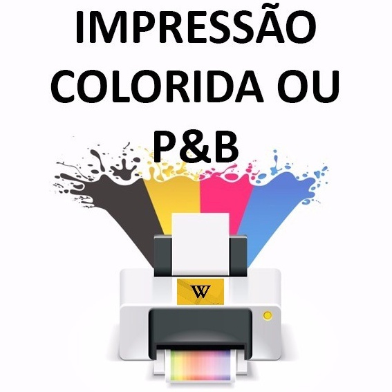 10 Unidades Impressão em Papel Sulfite A4 120g Artesanato, Apostila ...