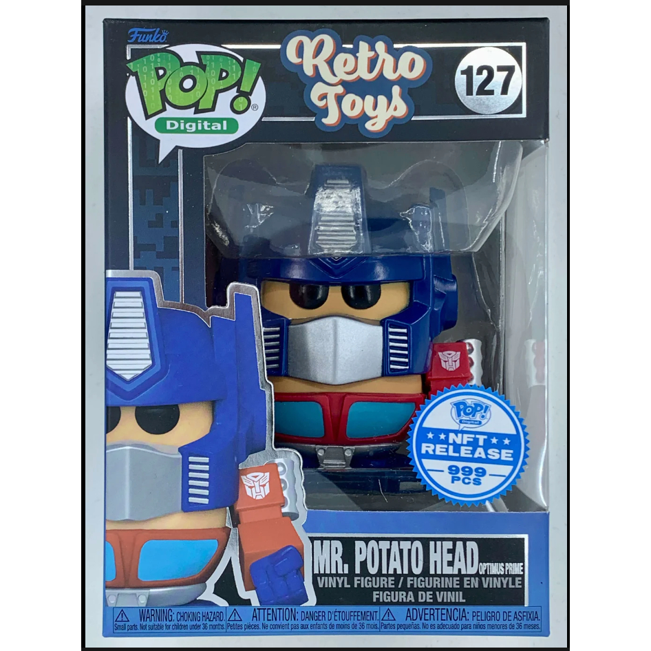 FUNKO POP! NFT RETRO TOYS 127 GRAIL MR. POTATO HEAD OPTIMUS PRIME ...