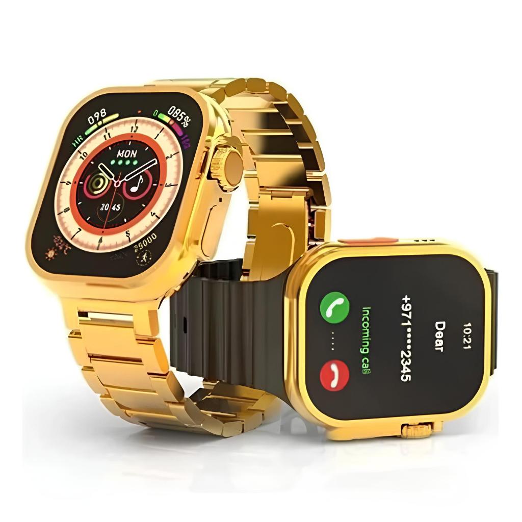 Smartwatch Original M9 Ultra Max Gold Série 9 Bússola 49mm NFC GPS ...