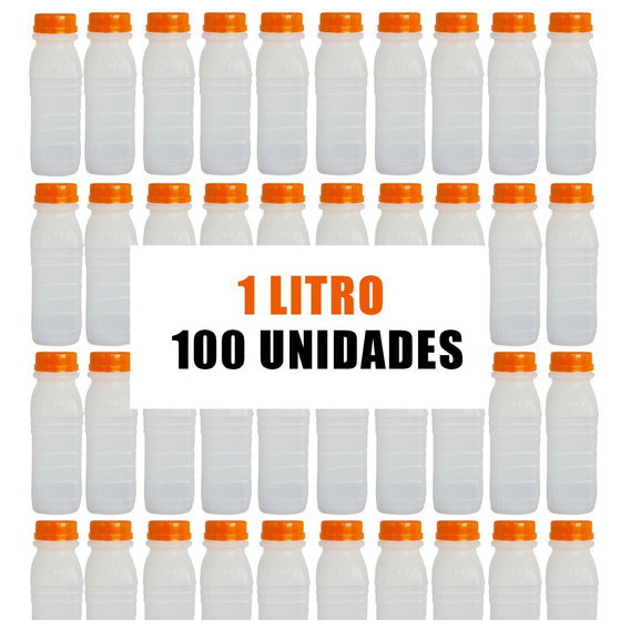 Garrafa Descartável 1000ml - Suco / Caldo De Cana - C/ 100und | Shopee Brasil