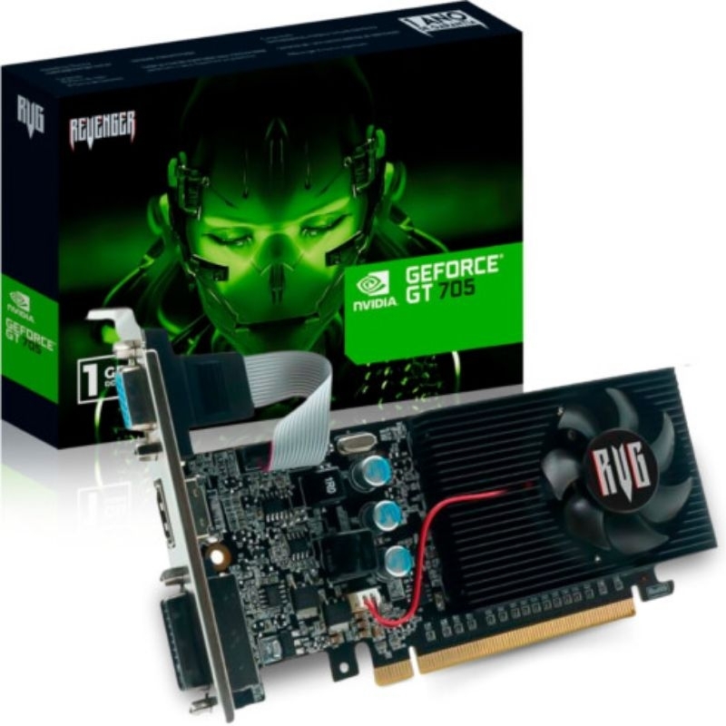 Placa de Video GT705 Nvidia GeForce 1GB DDR3 REVENGER - GT705/1G | Shopee Brasil