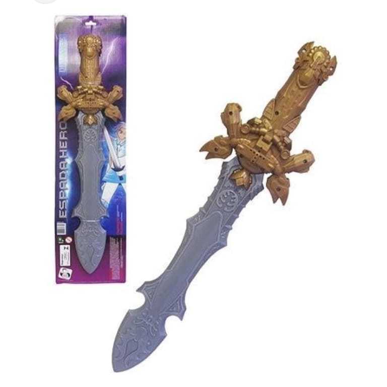 Espada De Brinquedo Medieval Hero Diamante 57cm | Shopee Brasil