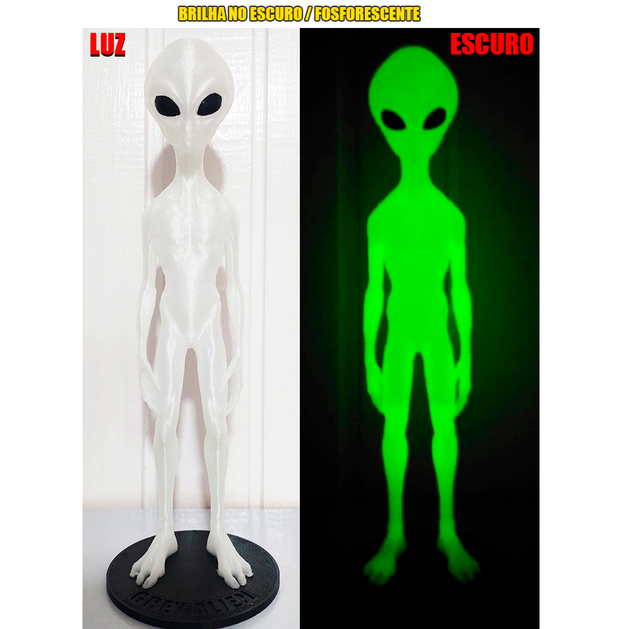 Et, Alien, Alienígena, Extraterrestre, Greys, Realistico, Baseado em Relatos, Boneco Decorativo ...