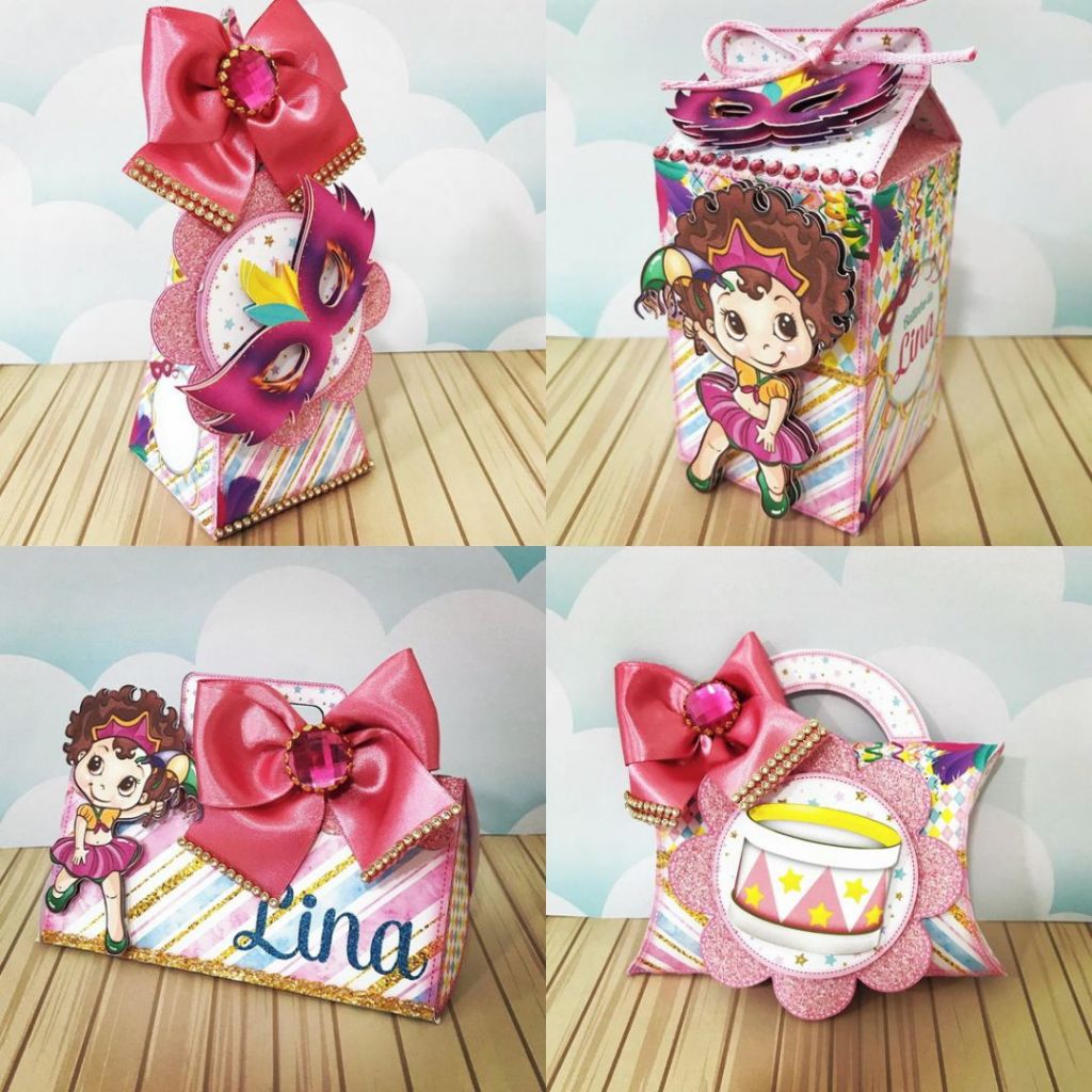 Kit 25 Caixas Personalizadas Carnaval Menina ou Monte seu Kit | Shopee ...