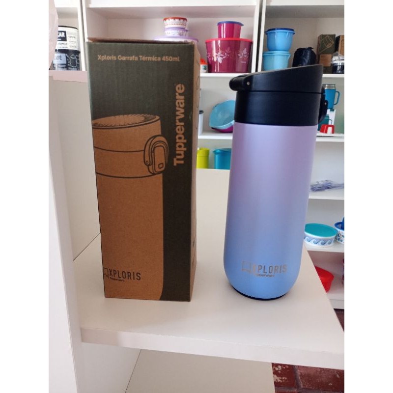 Garrafa térmica xploris Tupperware 450 ml | Shopee Brasil
