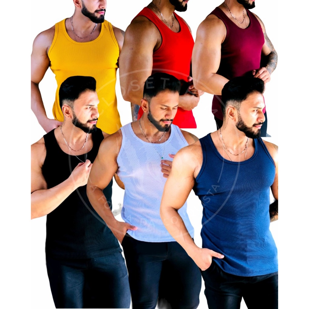 CAMISETA MASCULINA REGATA GRINGA CANELADA GTA | Shopee Brasil