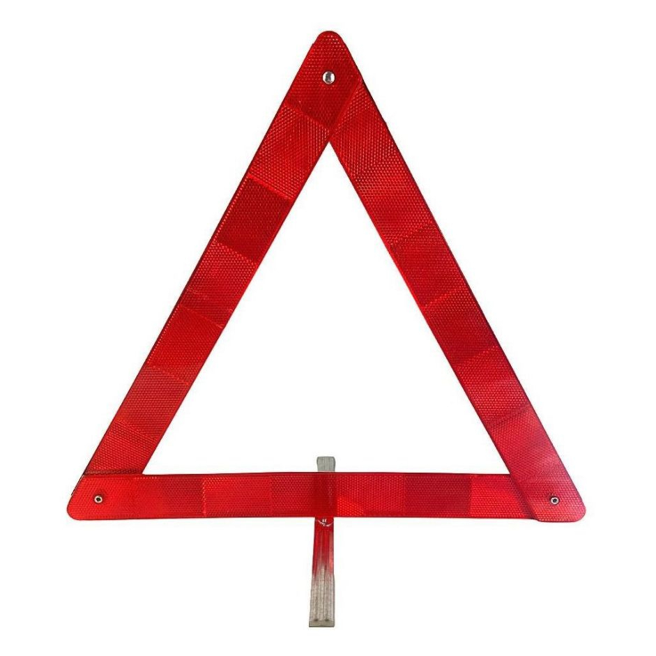 Triangulo Para Carro Sinalização De Segurança Base de Metal Sinalizador ...