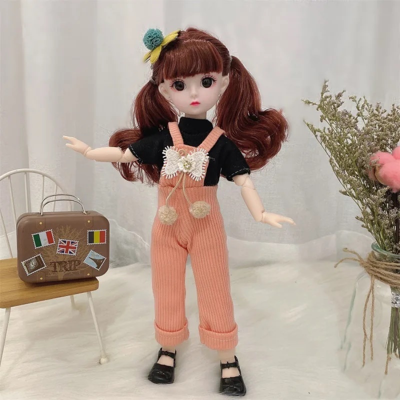 Nova Boneca bjd 30cm com olhos 3D | Shopee Brasil
