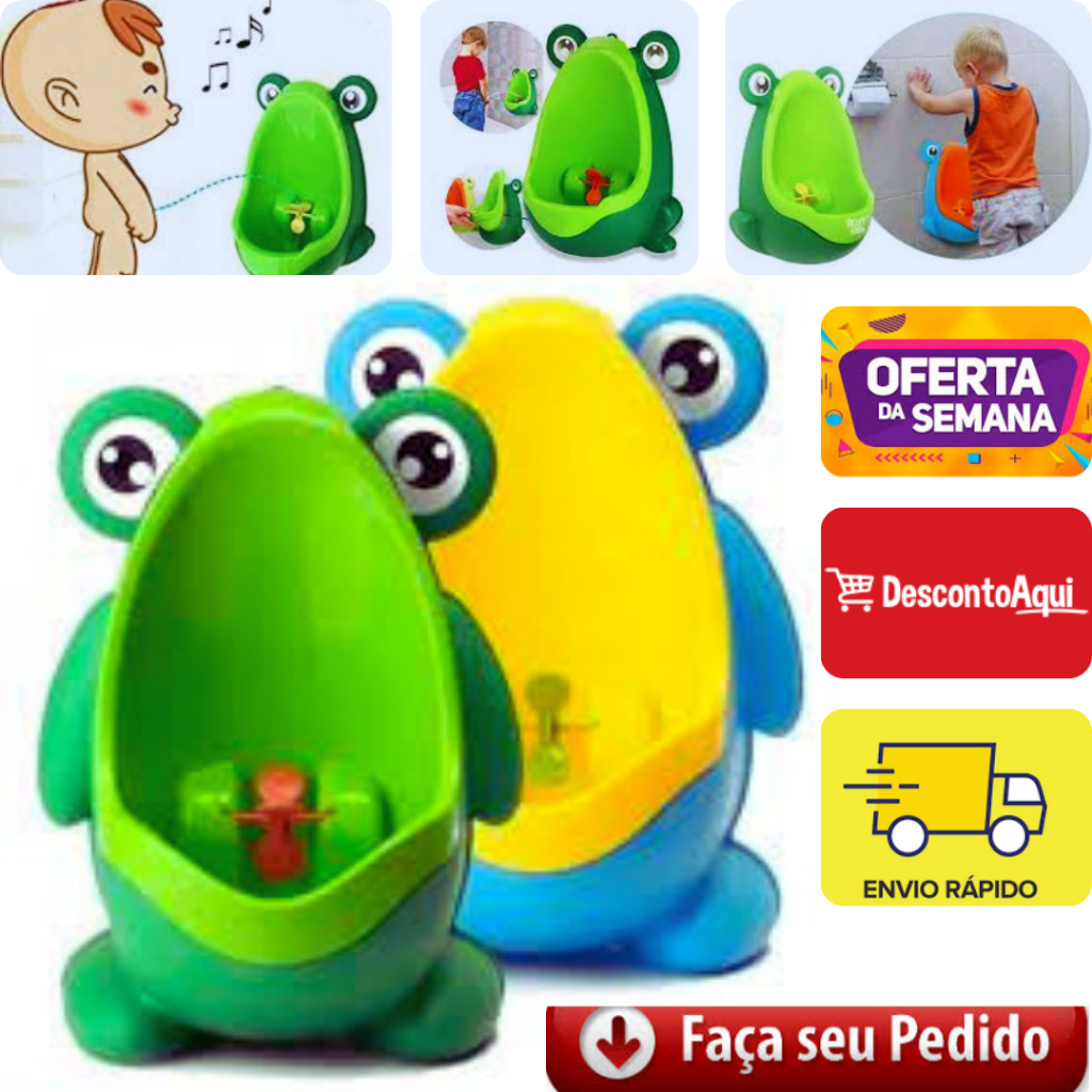 Penico Sapinho Mictório Vertical Pinico Para Meninos Com Língua ...