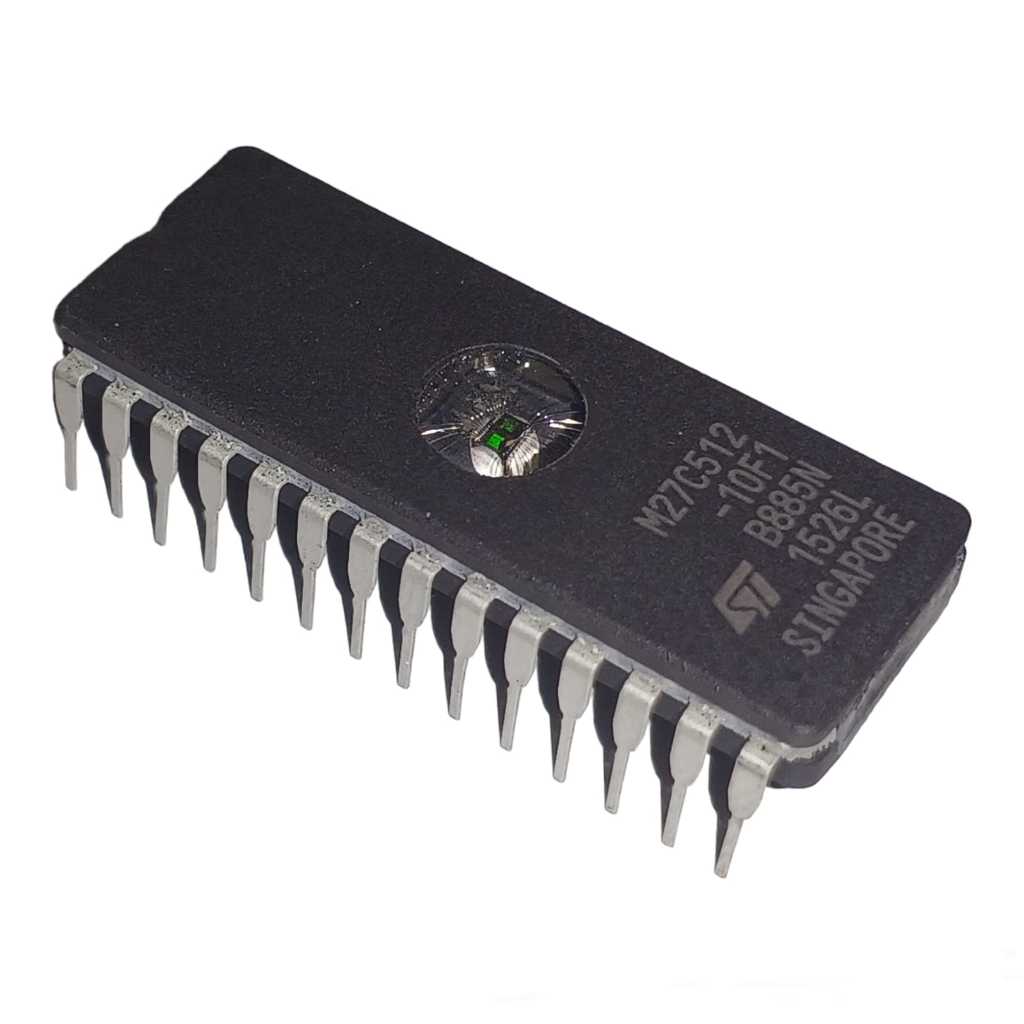 Eprom 27c512 Dip28 Regravavel Arduino M27512-10f1 St | Shopee Brasil