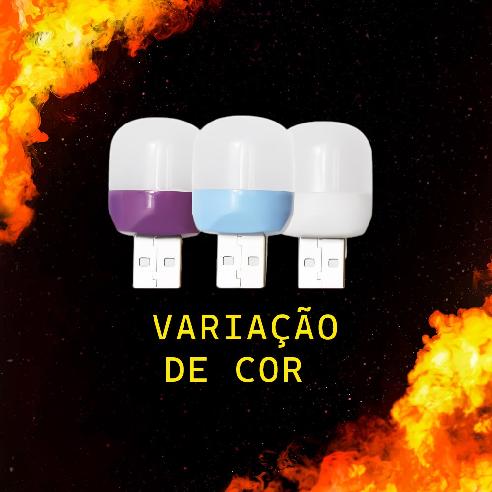 Mini Lâmpada de LED USB 6500k 1w Bivolt | Shopee Brasil