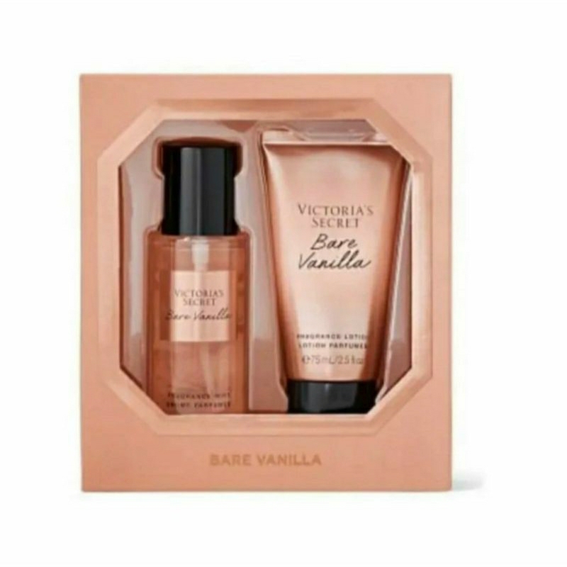 Kit Victoria’s Secret Mini Bare Vanilla 75ml | Shopee Brasil