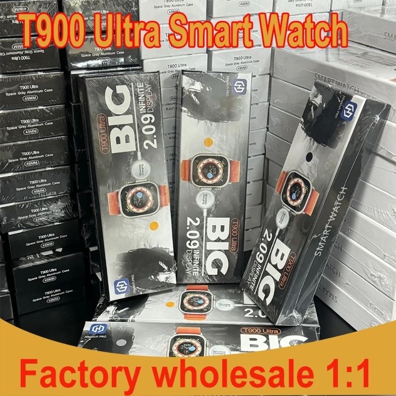 Smartwatch T800/T900/S100 Ultra, Chamada Inteligente, faz e recebe ...