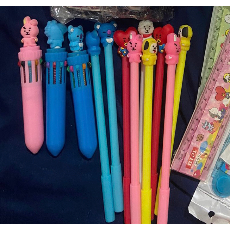 CANETAS BT21 BTS MATERIAL ESCOLAR | Shopee Brasil