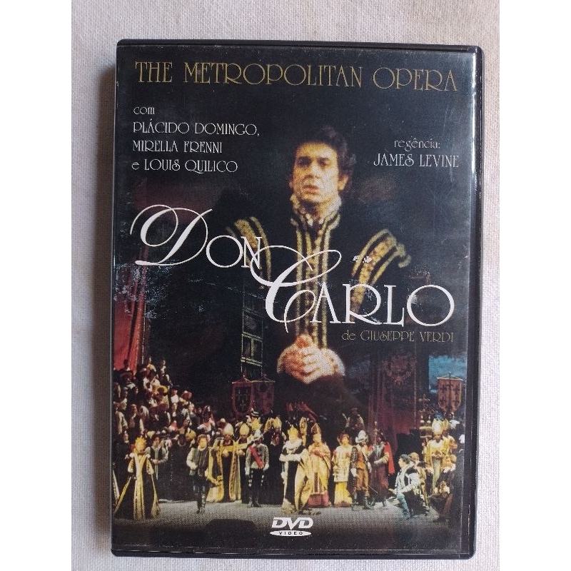 Dvd Don Carlo de Giuseppe Verdi The Metropolitan Ópera PA | Shopee Brasil